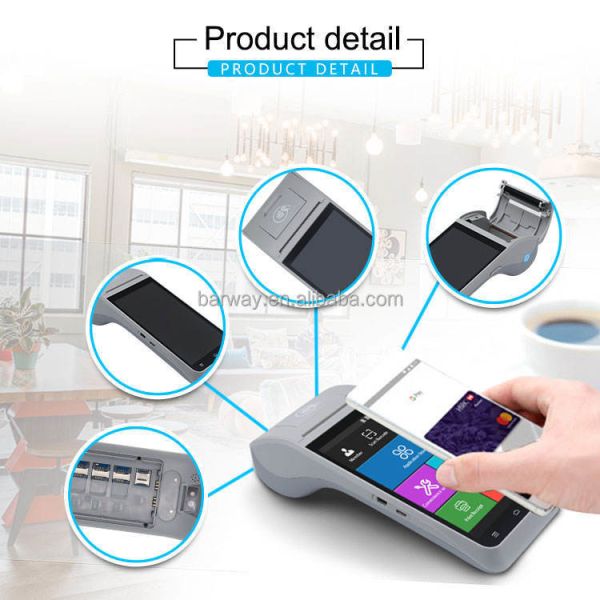 Quality 5.5 Inch Touch Screen PDA NFC Android Mobile Handheld POS Terminal Mini POS for sale