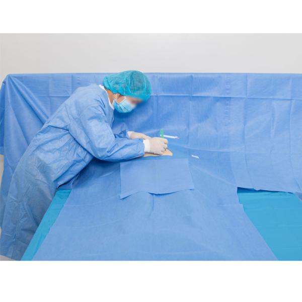 Quality PP PE Lithotomy Drape Set Disposable Surgical Packs Abdominal Drape for sale