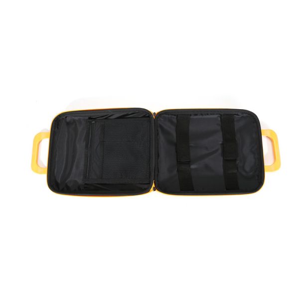 Quality Yellow PU Spandex EVA Travel Case With Mesh Pockets / Custom Laptop Hard Case for sale