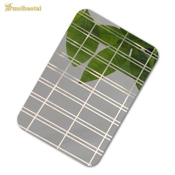 Quality Super Mirror Etched Stainless Steel Sheet Sustainable EN Standard for sale