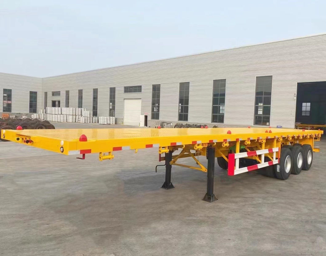 Anton 3 Axle Steped Type Skeleton Semi Trailer for 20/40FT Container Transport