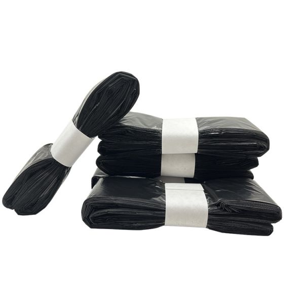 Quality Trash Can Automatic Bag Customized Compostable Kitchen Trash Bags Black for sale