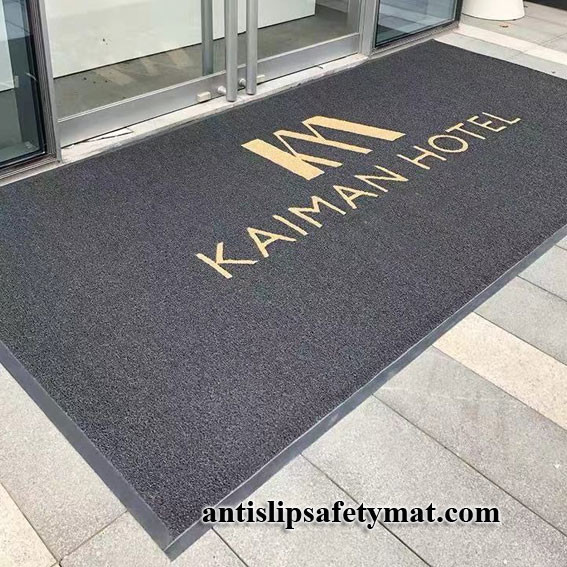 Quality PVC Loop Flooring 12mm Commercial Entrance Mats With Logo for sale