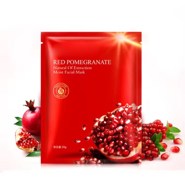 Quality Pomegranate Firming Face Mask Forehead Wrinkle Mask Removal Skin Care Facial Mask for sale