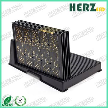 Quality L Shaped ESD PCB Racks Depth 3.2 mm PP Material With Conductive Fiber for sale