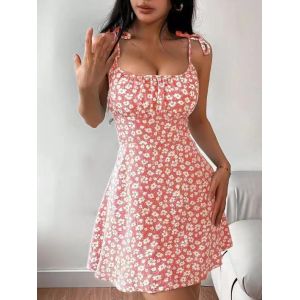 Quality Fashion floral camisole dress, cool summer multi-color dress, versatile skirt for sale