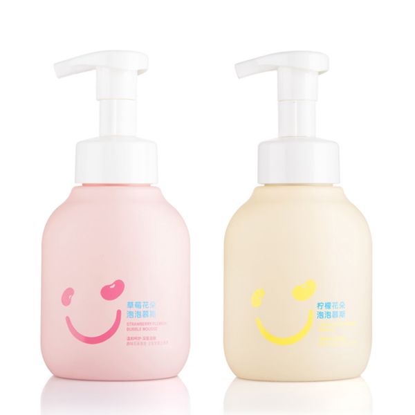 Quality Plastic Soft Touch Finish Foaming Facial Cleanser Bottle 300ML For Kids for sale