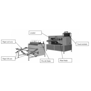 Quality Automatic Air Filter Making Machine 600mm Knife Pleating Machine for sale