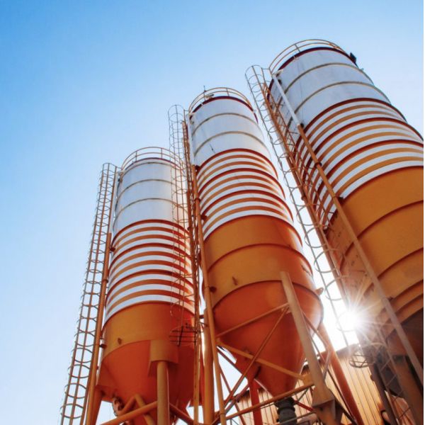 Quality Steel Material Silo 30m Height Powder Storage Silos For Food Confectionery for sale