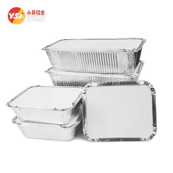 Quality Disposable Tin Foil Trays Food Packaging Aluminium Container Disposable Aluminum for sale