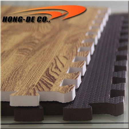 Quality 3/8inch Thick Wood Grain Foam Playmat / 24