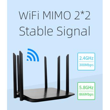 Quality AC1200 Dual Band Wifi 4g Lte Router Gigabit Wireless Internet CPE For Home VPN for sale