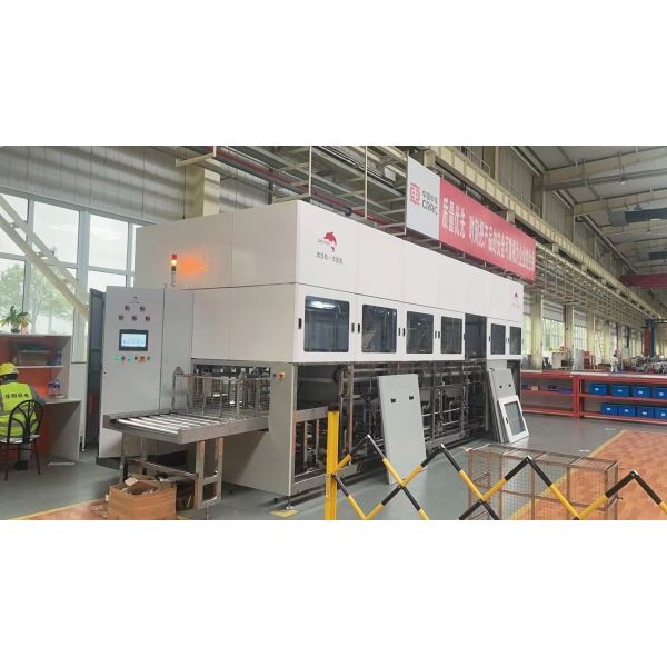 Quality 4 Stages Automatic Ultrasonic Cleaner With Robot Arm For Cleaning Tubes for sale