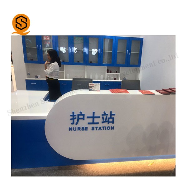 Quality Solid Surface Modern Hotel Reception With High Oxygen Index for sale