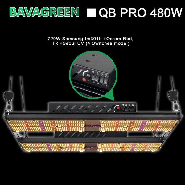 Quality 1248 Umol/S 385nm UV Samsung Lm301H CETL Hydroponic LED Grow Lights for sale