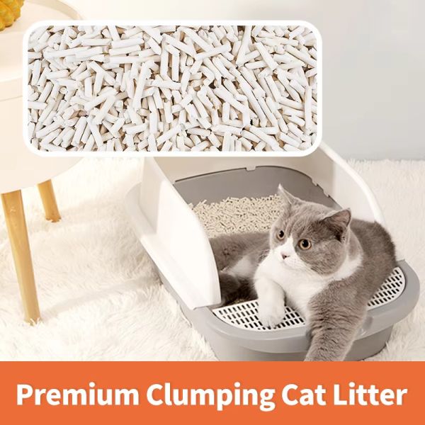 Quality 100% Natural Tofu Cat Litter Water Absorption Mixed Litter Strong Clumping for sale