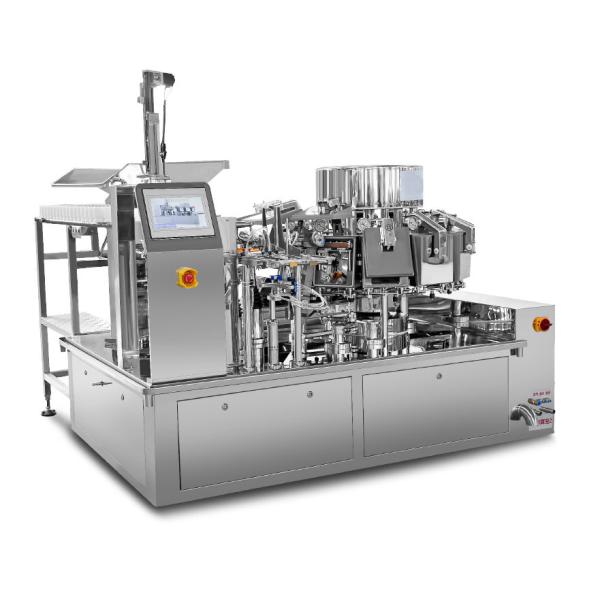 Quality Chicken Sausages Rotary Vacuum Food Packing Machine for sale