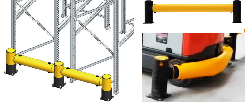 Racking Upright Protectors  Rack End  Protector Guard  Warehouse Safety Bollard