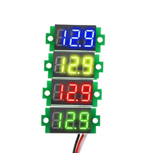 Quality DC 0-100V 0.36'' Digital Ammeter Voltmeter 3 Wire LED Display Panel for sale