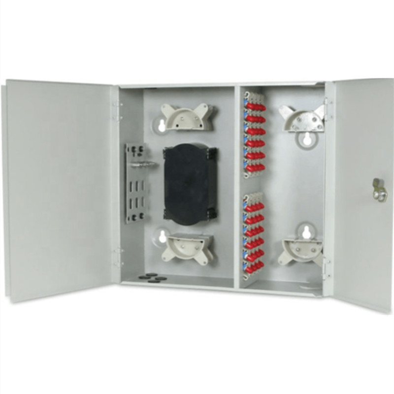 Quality FTTH Wall Mount Fiber Optic Patch Panel 48core FC / LC / SC / ST for sale