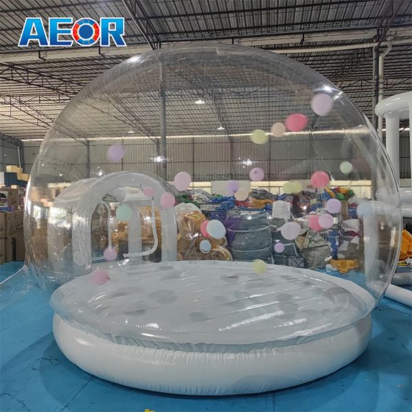 Quality transparent inflatable bounce bubble house fun dome bubble house with balloon for sale