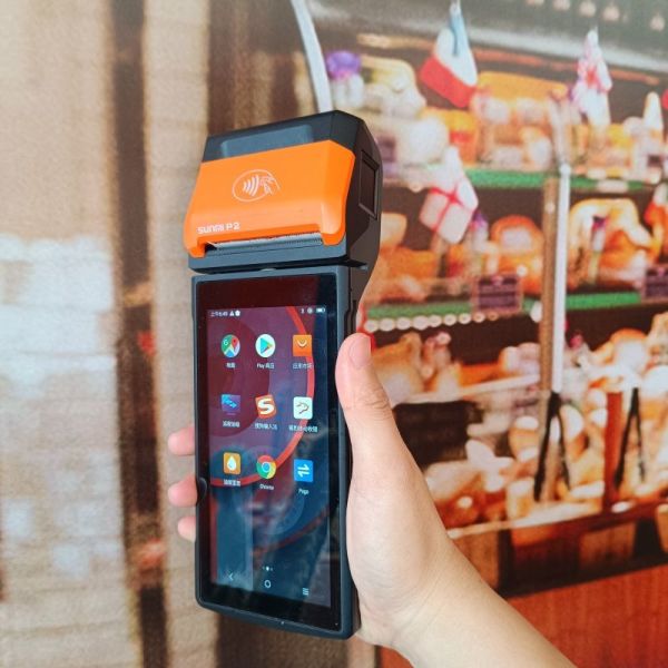 Quality Android 11 Handheld 5.5" HD Smart Mobile Payment Terminal With Versatile Payment for sale