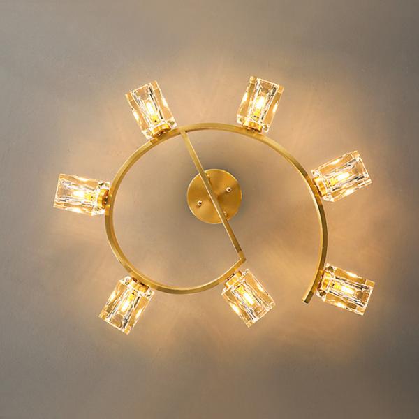 Quality Creative Living Room Bedroom Crystal LED Ceiling Light Switch Control for sale