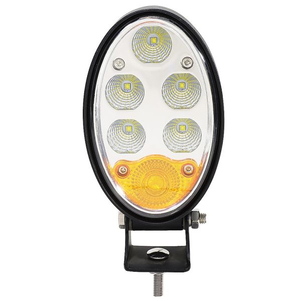 Quality Forklift Tractor 36W Universal LED Headlight Turn Signal Oval LED Working Light for sale