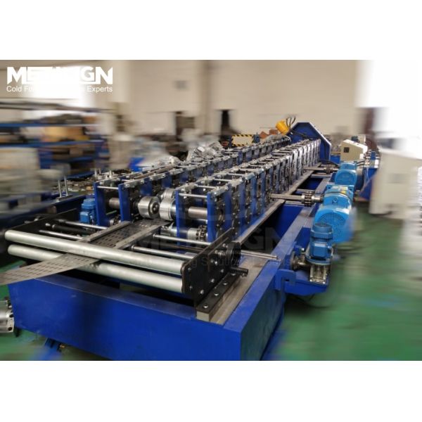 Quality Dual Size Hydraulic Cutter Cable Tray Roll Former 20m/min For Fast Production for sale