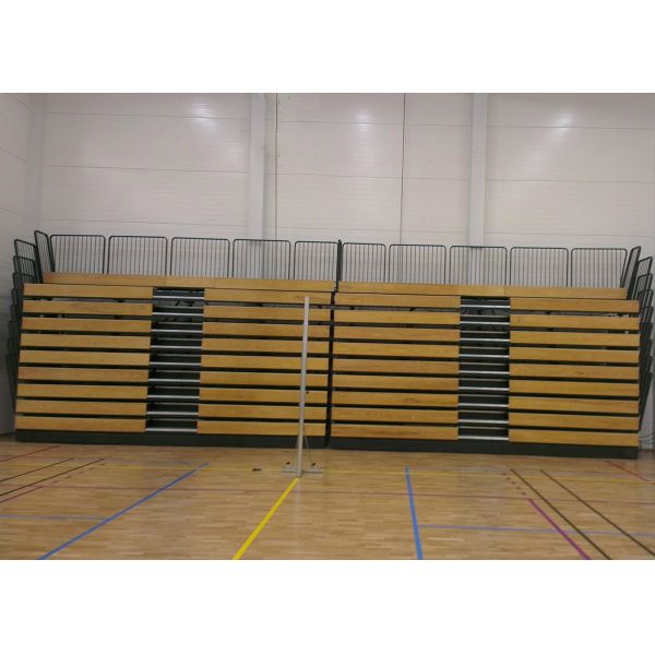 Quality Athletic Venues Retractable Grandstands , Indoor Retractable Seating System for sale