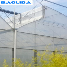 Clear Sawtooth Roof Multi Span Greenhouse Plastic Sheeting ISO9001 2008