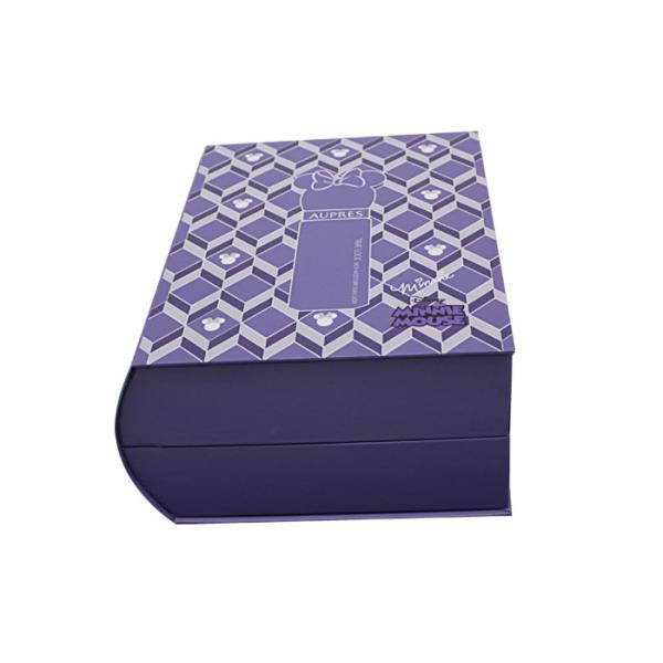 Quality Customizable Purple Gift Box With Debossing For Baby Showers Gift Box for sale