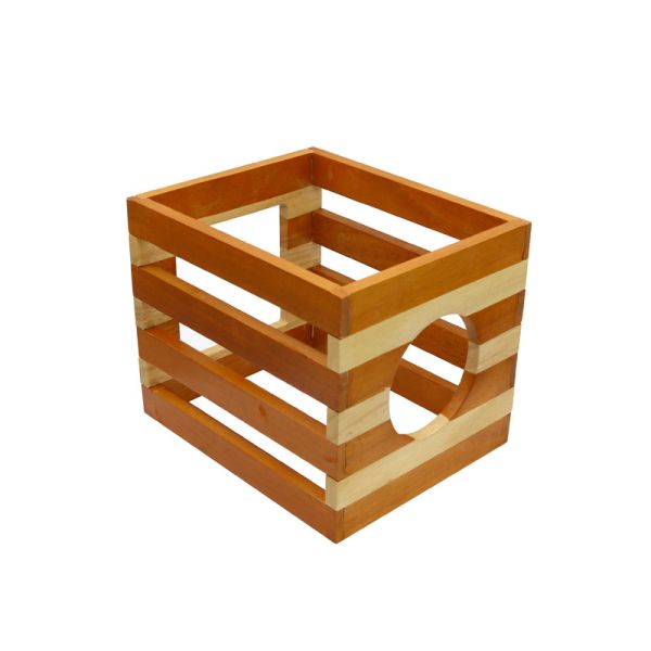 Quality Square shaped wooden bread box / wooden bread tray for sale