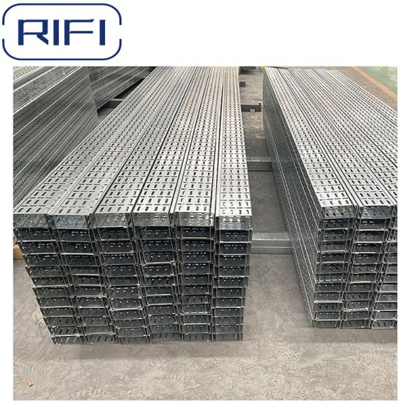 Quality Steel Sheet Raceways Cable Tray System Galvanized Steel GI Cable Trunking for sale