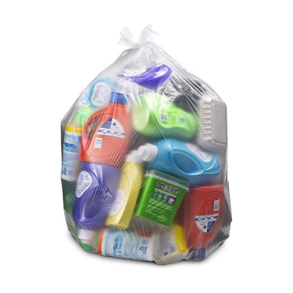 Quality Drawstring Closure Recycled Garbage Disposal Bag Rectangular Leak Proof Resistance for sale