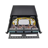 Quality 96FO MPO MTP Patch Panels LC Duplex 1U Fiber Patch Panel 12 Slot for sale