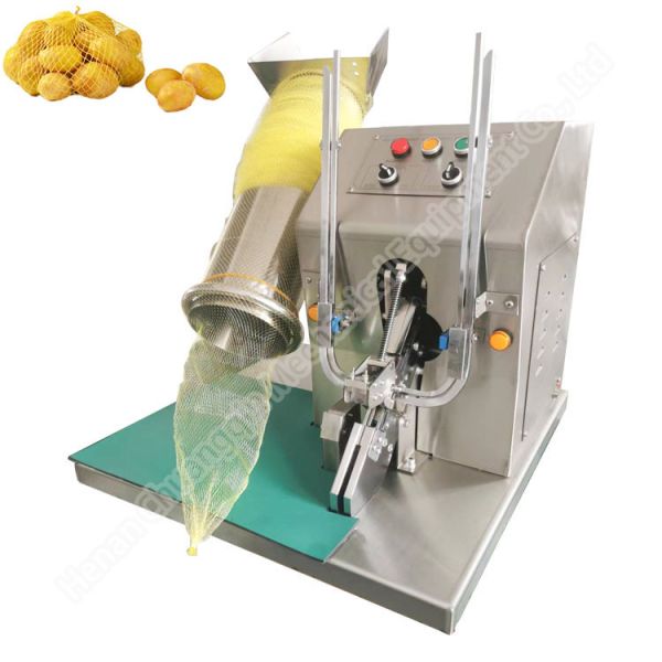 Quality Potato Garlic Net Bag Packaging Machine Orange Lime Net Packaging Tying Machine for sale