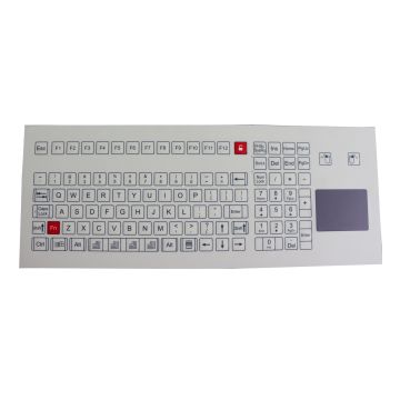 Quality 108 Keys Scratch Proof IP67 Membrane Switches Keyboard for sale