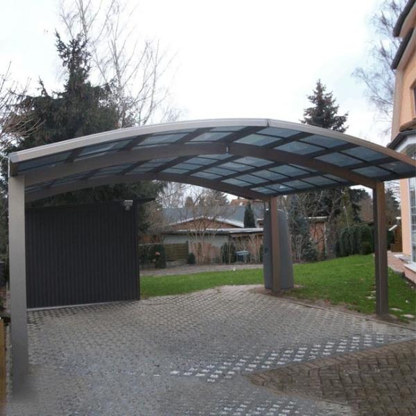 Quality Car Shade Green 2mm Polycarbonate Porch Canopy for sale