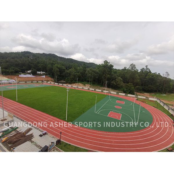 Quality Rubber Sandwich System Running Track With Excellent Weather Resistance for sale