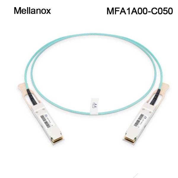 Quality QSFP LSZH Mellanox AOC Active Optical Cable MFA1A00-C050 100GbE 50m new and for sale