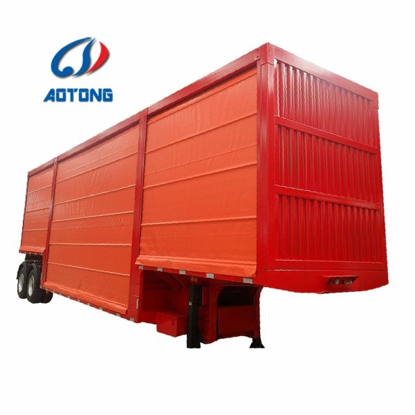 Quality Customised 3 Axles Curtain Side Cargo Trailer for Smooth and Safe Transportation for sale