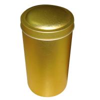 Quality Matt Laminated Tea Tin Canister Gold Tin Wholesale Metal Tea Cans for sale