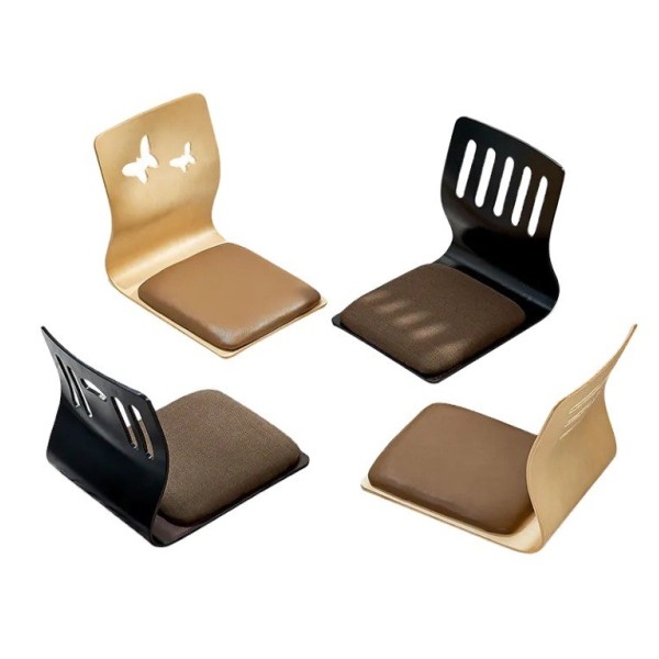 Quality Japanese Style Comfortable Wooden Stackable Tatami Chair Leisure Chair No Legs Stackable Tatami Accent Wooden Japanese for sale