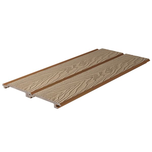 Quality Dark Coffee 2.2m 3d Exterior Wall Panels WPC 3d Board Embossed Surface for sale