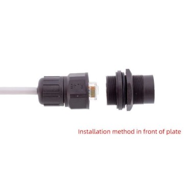 Quality IP67 RJ45 Waterproof Electrical Cable Connector CAT5 CAT6 Installation Method for sale