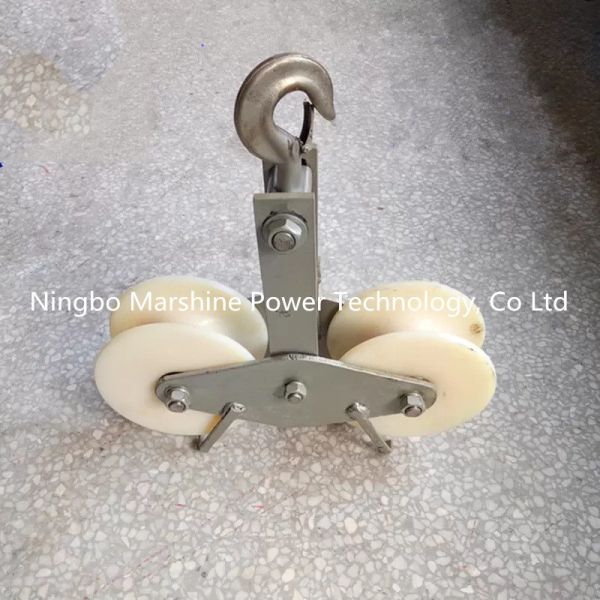 Quality Aluminum Tandem Sheave Stringing Block For Line Fittings With Customization for sale