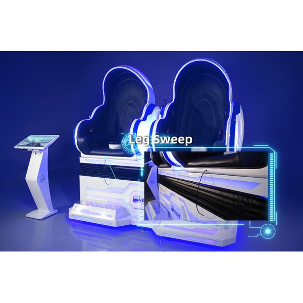 Quality 9D Kids Game VR Simulator Double Seats Virtual Reality Egg Chair For Amusement for sale