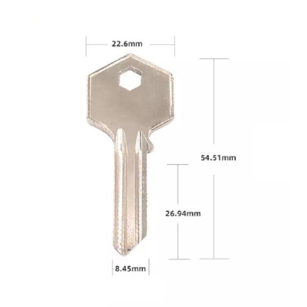 Quality Secure Shipping Ways DHL UPS EMS TNT Fedex Custom Logo Door Lock Key Blank for sale