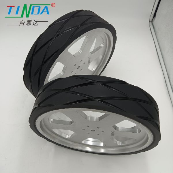Quality Load Omnidirectional Wheel Never Degumming Ball Bearing Black AGV Wheel for sale